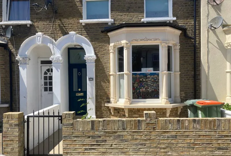 Victorian bay window replacement, London home, including new lead roof ...